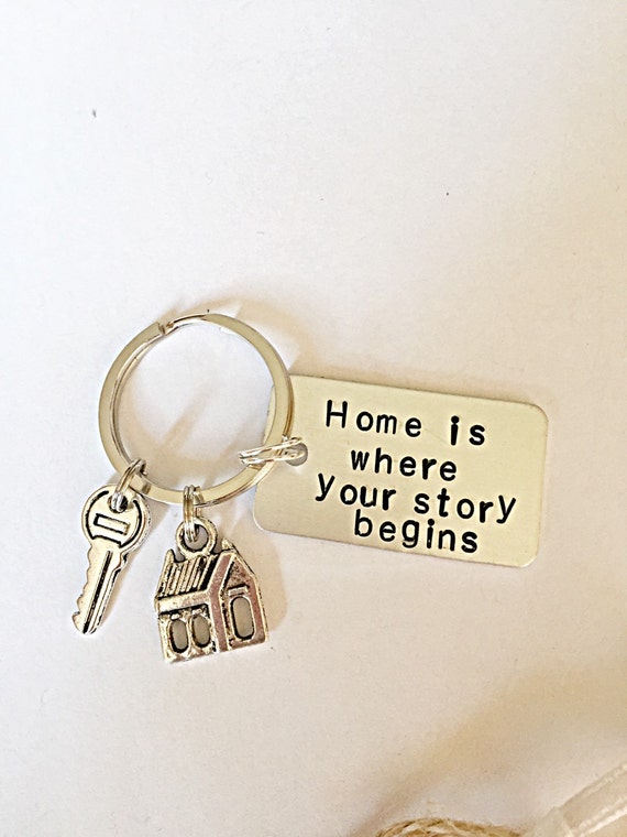 New Home Keyring Home Is Where Your Story Begins New Home