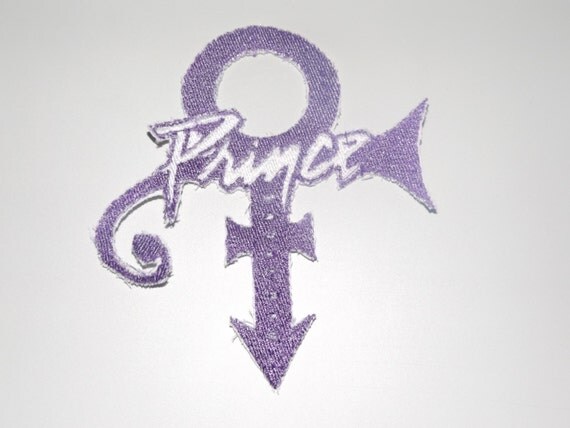 Embroidered Purple Prince Symbol With PRINCE Text by RiderPatches