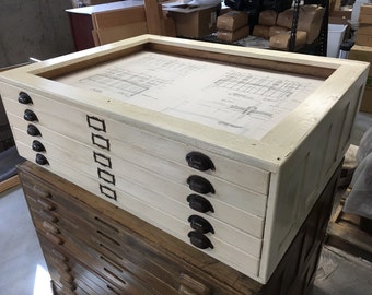 Map file cabinet | Etsy