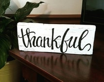 Popular items for give thanks sign on Etsy