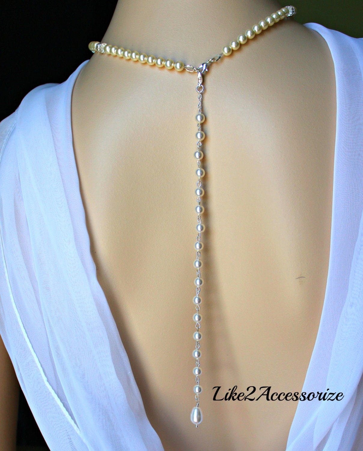 Backdrop Attachment Pearl Back Drop to Add to by Like2Accessorize