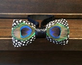 Feather bow ties and feather fashions by FeatherKeeper on Etsy