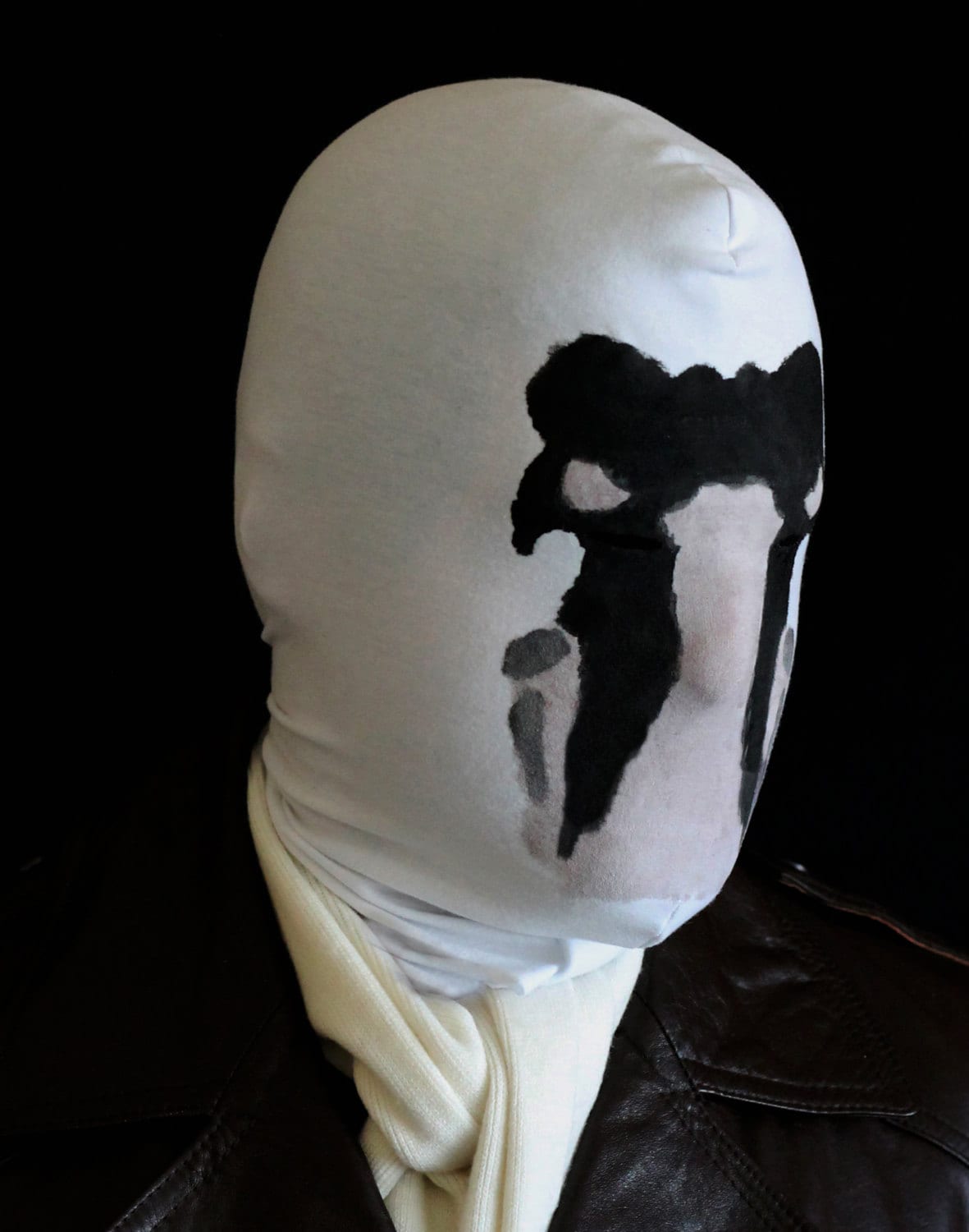 Rorschach mask with REAL moving inkblots