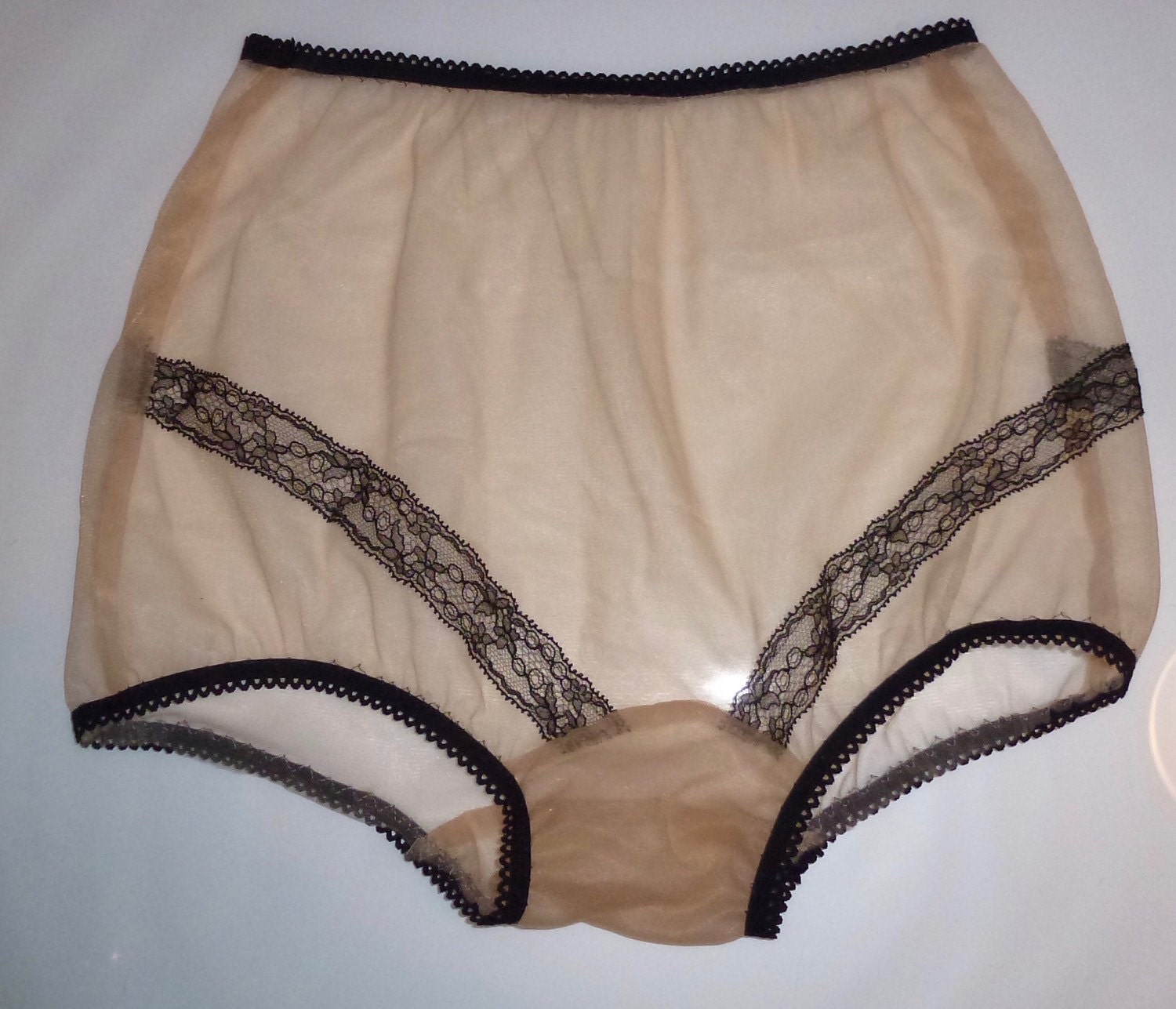 Sheer Nylon Vintage Style Burlesque By Aglimpseofstocking