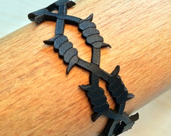 Barbed wire bracelet | Etsy