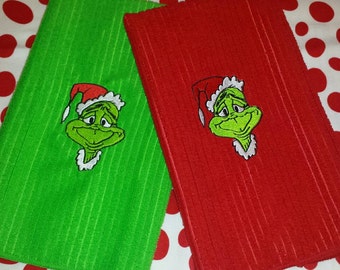 Unique grinch towels related items | Etsy