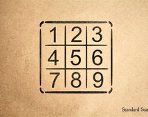 Unique table number stamps related items | Etsy