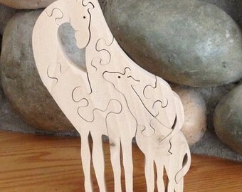 Giraffe puzzle | Etsy