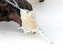 Unique sea shell pendant related items | Etsy