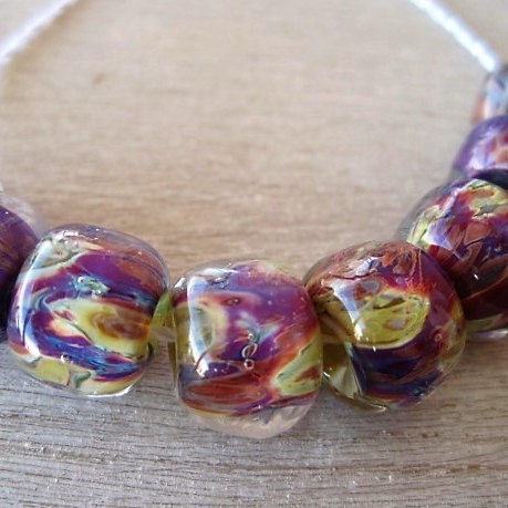 Lampwork Glass Beads by InspireGlassStudio on Etsy