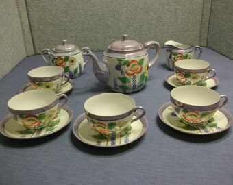 Lusterware tea set | Etsy