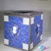 Blue and White Glass Tissue Box Cover for Bedroom or kitchen
