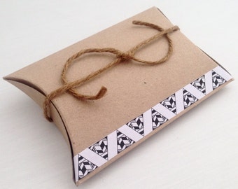 Kraft pillow box | Etsy