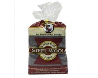 SUper fine 0000 steel wool for metal working 12 pads