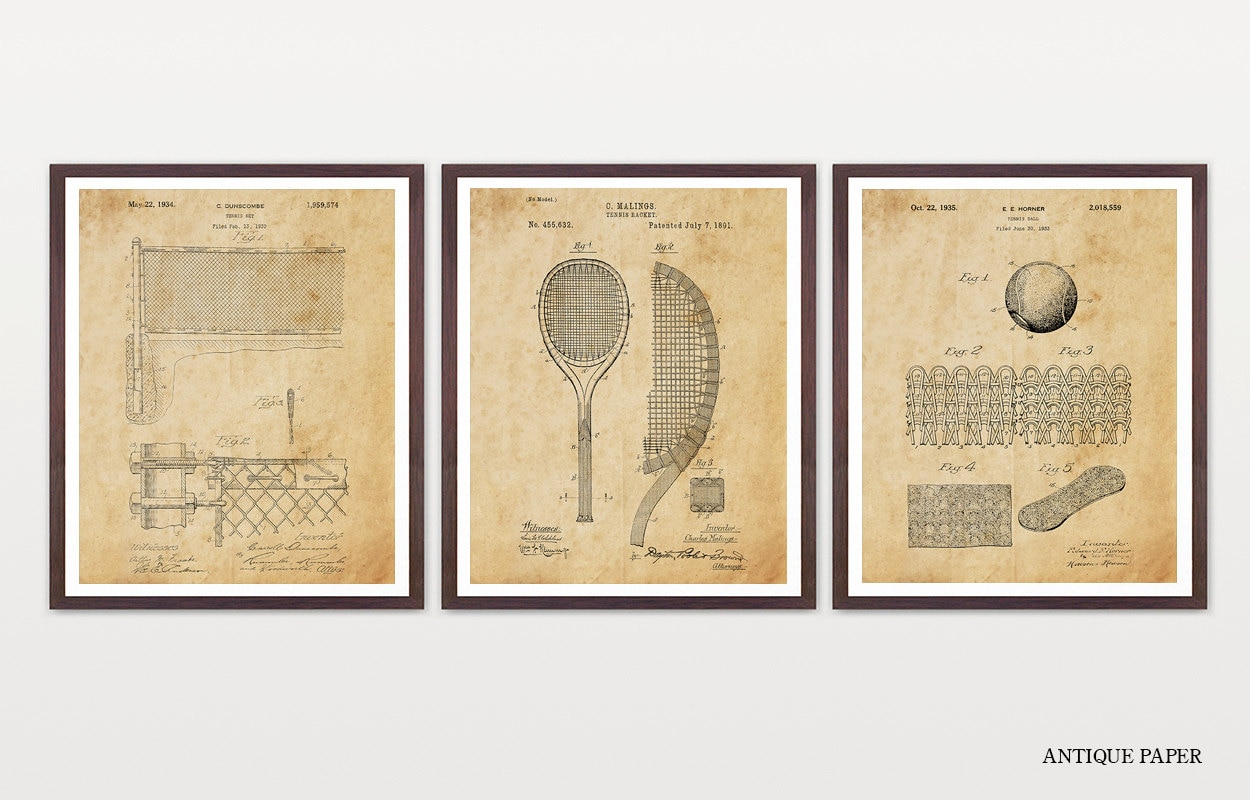 Tennis Poster Inventions of Tennis Tennis Racquet Tennis