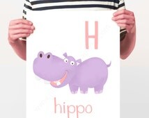Unique h is for hippo related items | Etsy