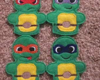 Turtle finger puppet | Etsy