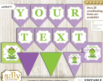 Frog birthday banner | Etsy