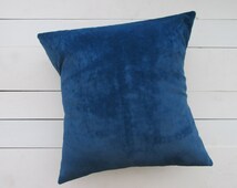 Unique bright blue pillow related items | Etsy