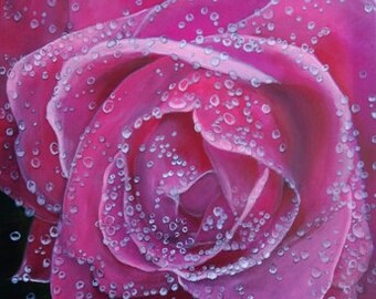 Raindrop painting | Etsy