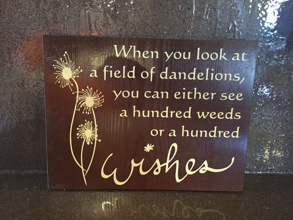 Dandelion sign