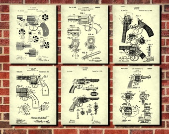 Revolver blueprint | Etsy