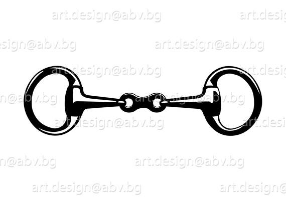 Vector SNAFFLE BIT horse AI eps png pdf svg dxf jpg