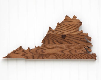 United States shape wood cutout sign wall art by StateYourLoveLLC