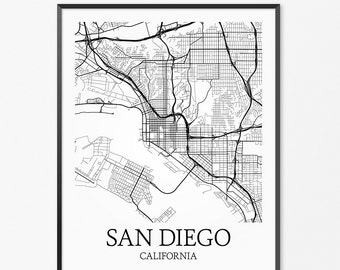 Old map San Diego California 1920