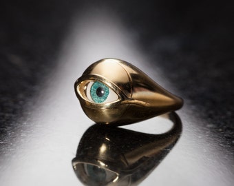 Evil eye ring | Etsy