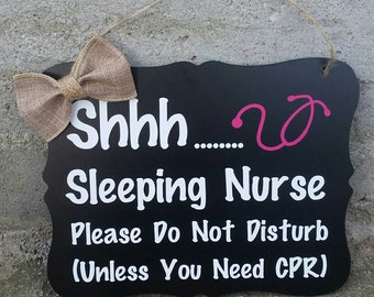 Night shift sign | Etsy