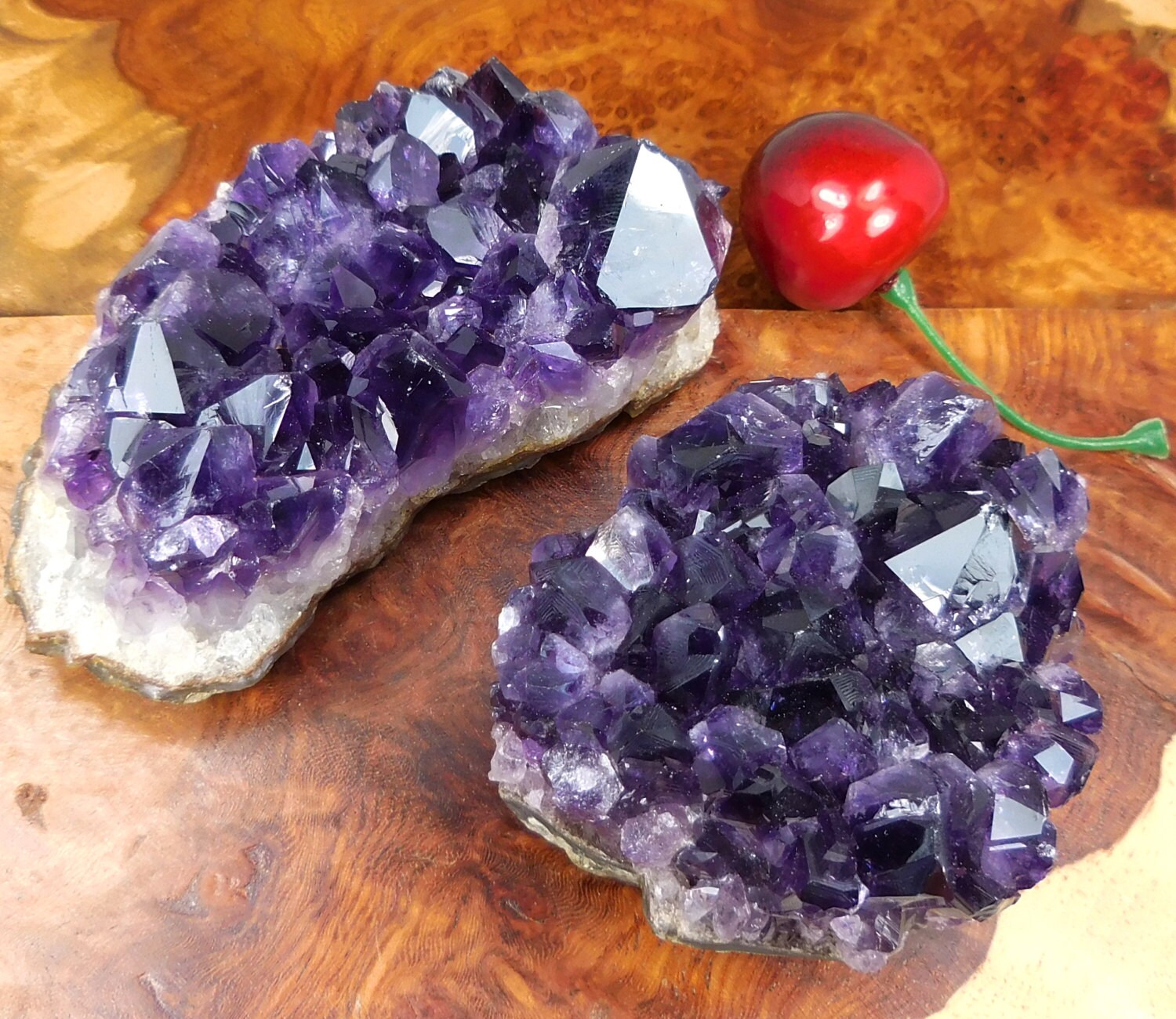 Amethyst Large Crystal Cluster Druzy Gemstone Display