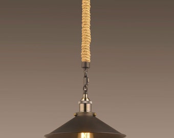 Rope pendant light | Etsy