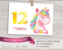 Unique baby month signs related items | Etsy