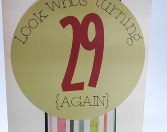 29 again birthday | Etsy