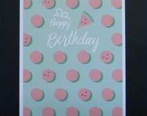 Unique watermelon card related items | Etsy