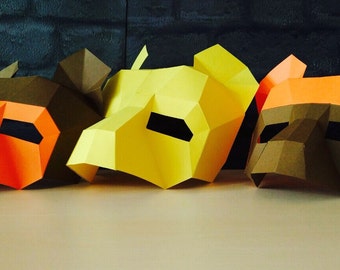 Unique diy cardboard mask related items | Etsy