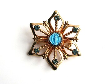 Religious brooch | Etsy