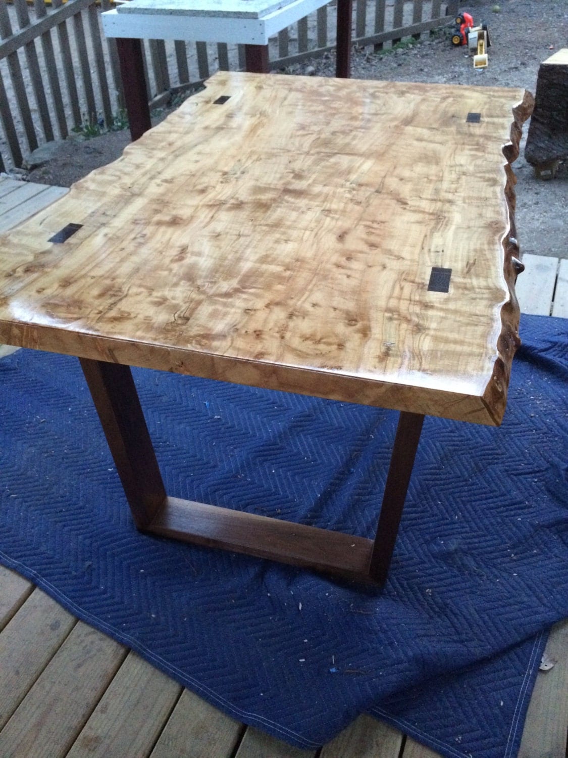 Live Edge Slab Table with Legs