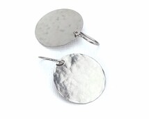 Unique large disc earrings related items | Etsy