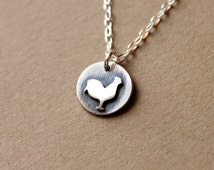 Unique chicken necklace related items | Etsy