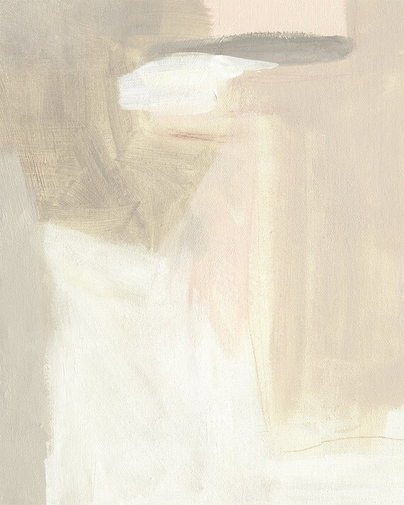 Neutral Abstract Art Canvas Art Abstract Painting Giclee