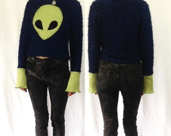 Unique alien sweater related items | Etsy