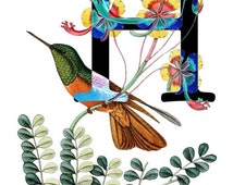 Unique decor hummingbird related items | Etsy