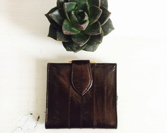 Eel skin wallet | Etsy