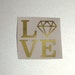 Love Diamond Vinyl Sticker Vinyl Decal Car Sticker Laptop
