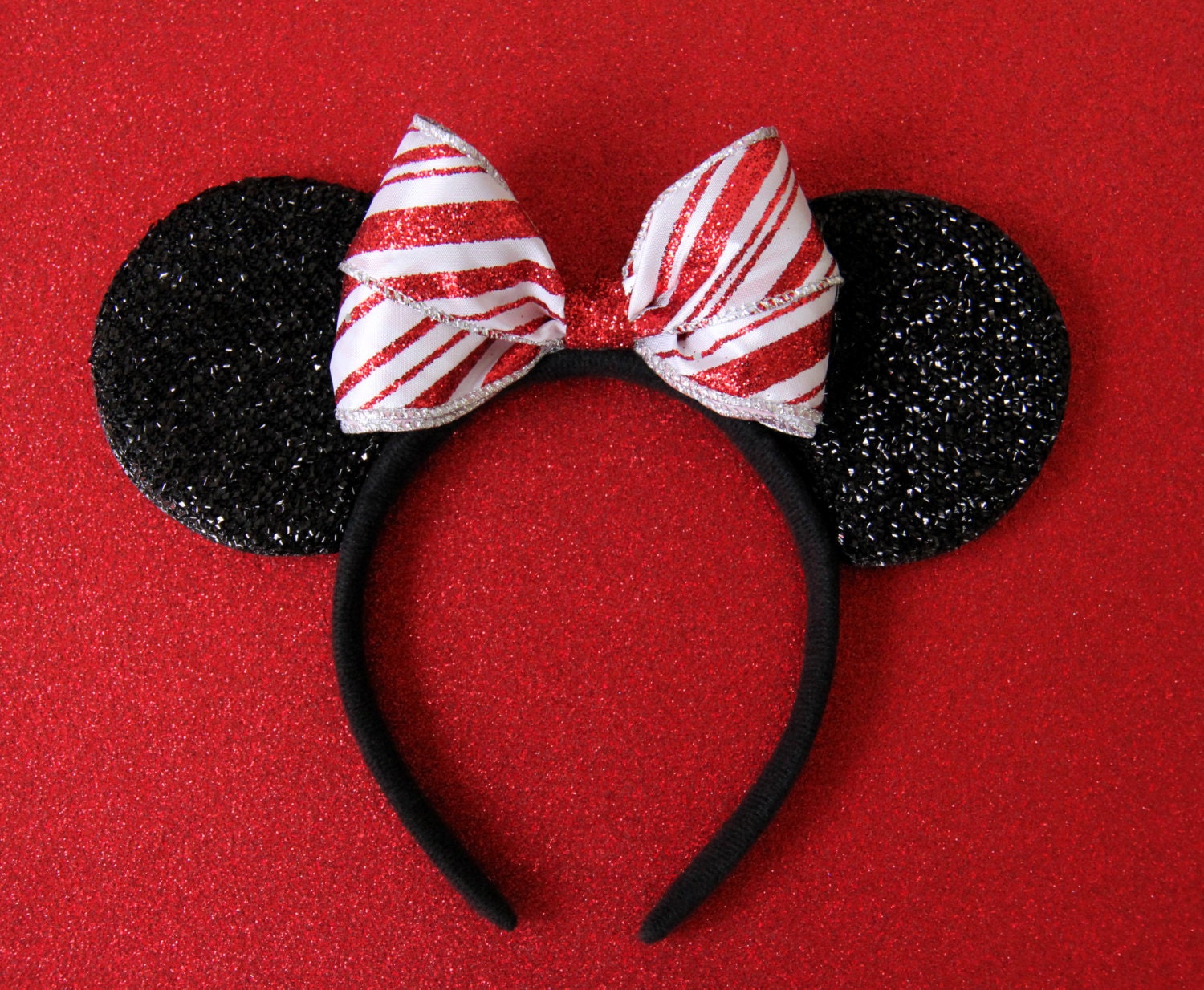 Christmas Mickey Ears Christmas Minnie Ears Candy Cane by Ulous
