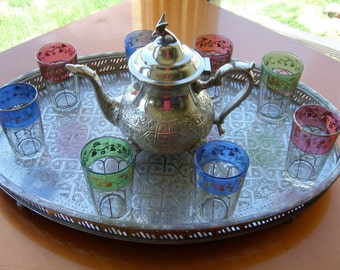 Moroccan tea glasses | Etsy