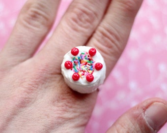 Polymer clay ring | Etsy