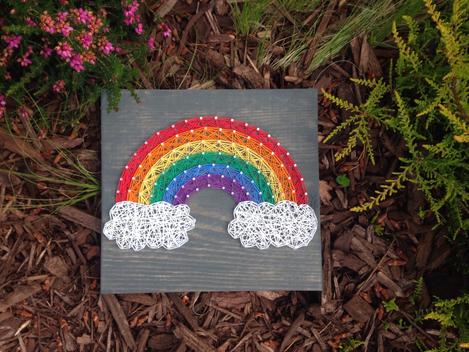 MADE TO ORDER Rainbow String Art